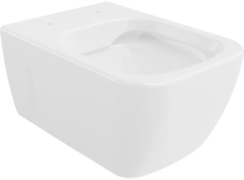 Mexen MARGO Rimless, závěsná wc mísa, 51 x 35 cm, bílá, 3342XX00