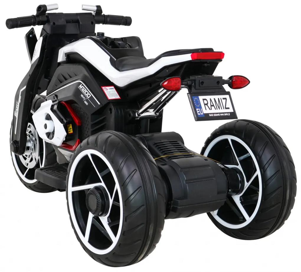 Tomido Dětská elektrická motorka Future bílá