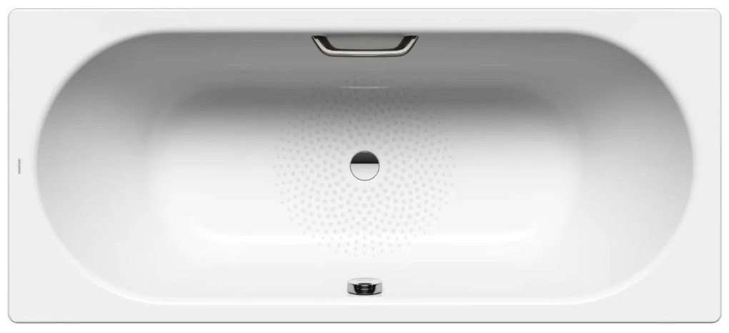 Kaldewei Ambiente - Obdélníková vana Classic Duo 110, 180x80 cm, s otvory pro madlo, antislip, bílá 291010220001