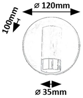 Rabalux 75040 - LED Nástěnné bodové svítidlo KADIR LED/3W/230V 4000K