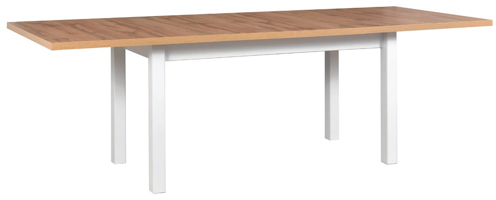 Jídelní stůl Maximus 2 XL Zvolte barvu horní desky: Bílý (borovice andersen), Zvolte barvu nožek: Černá