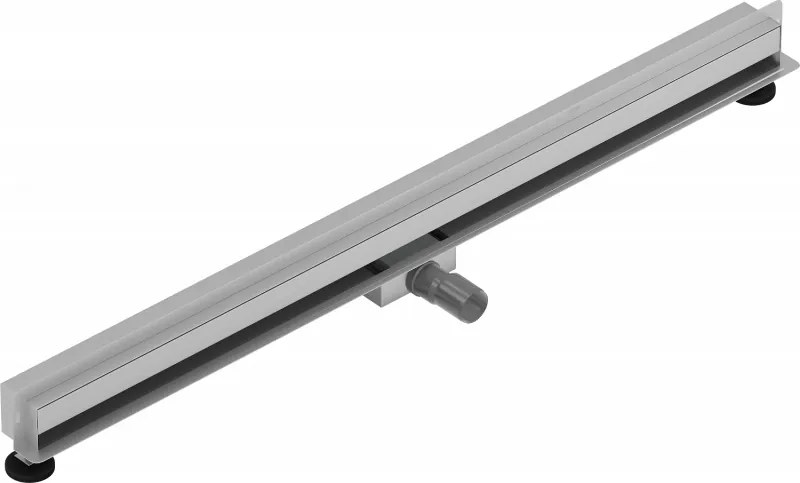 Mexen Flat nerezový sprchový žlab na zeď 110 cm vzor WALL, 1030110