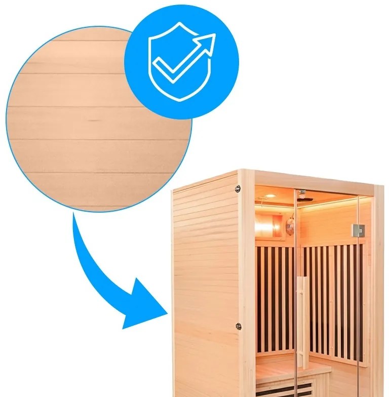 BPS-koupelny Infrasauna Relax HYD-6710 120x105, 2-3 osoby
