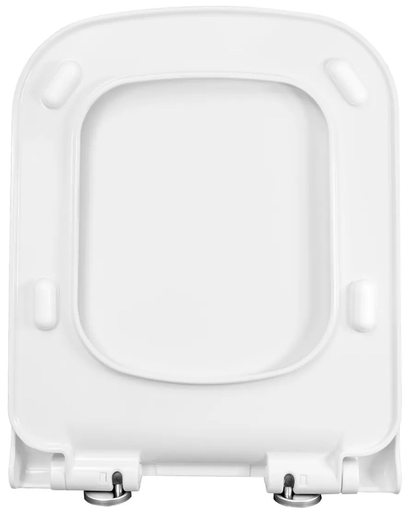 Gamma Erga Viana, toaletní WC sedátko 418(467)x444mm z duroplastu s pomalým zavíráním, bílá, ERG-GAM-D6