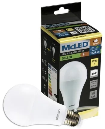 LED žárovka E27 McLED 15W (100W) teplá bílá (2700K) ML-321.100.87.0