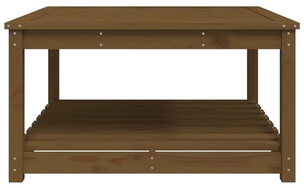 Zahradní stůl medově hnědý 82,5x82,5x45 cm masivní borové dřevo - Default Title