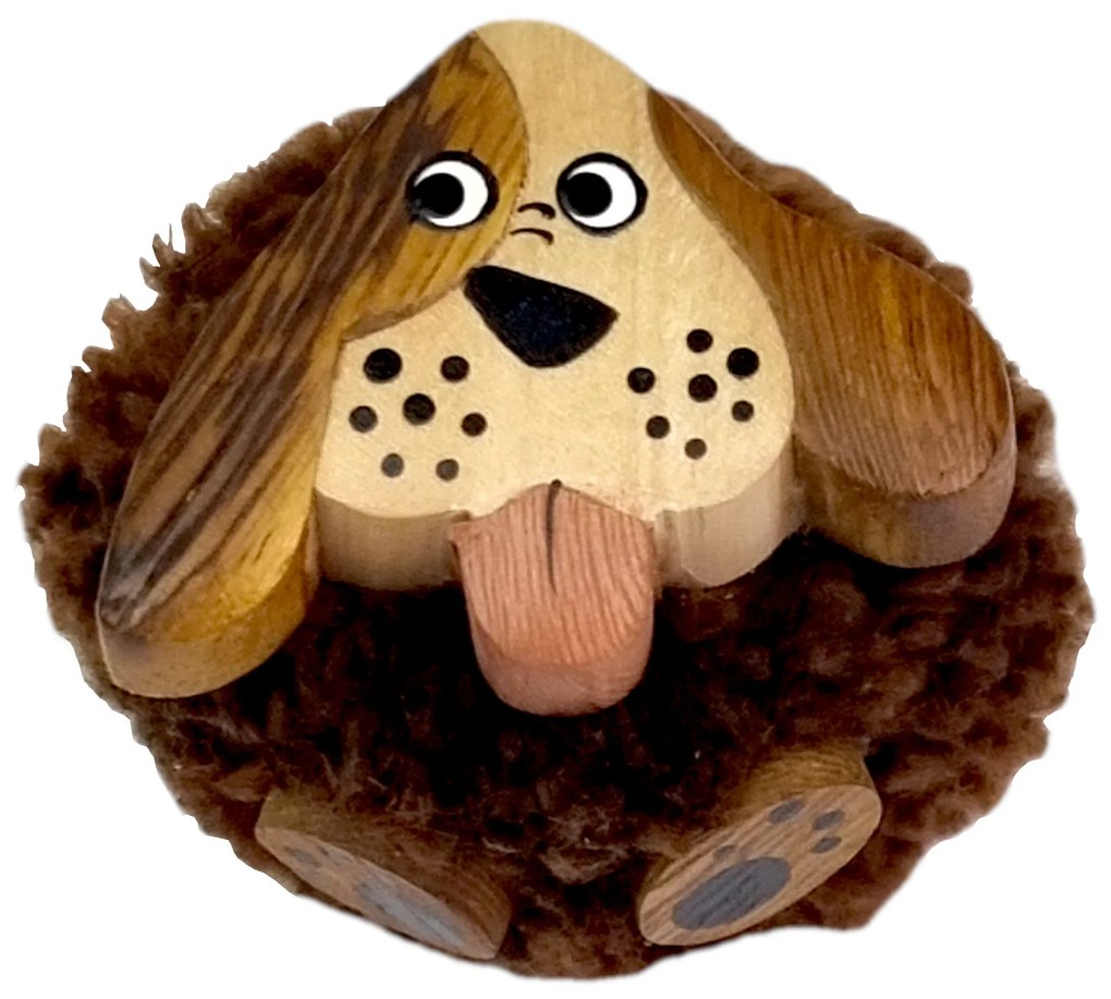 2Kids Toys Dřevěná magnetka velká pompon Pes