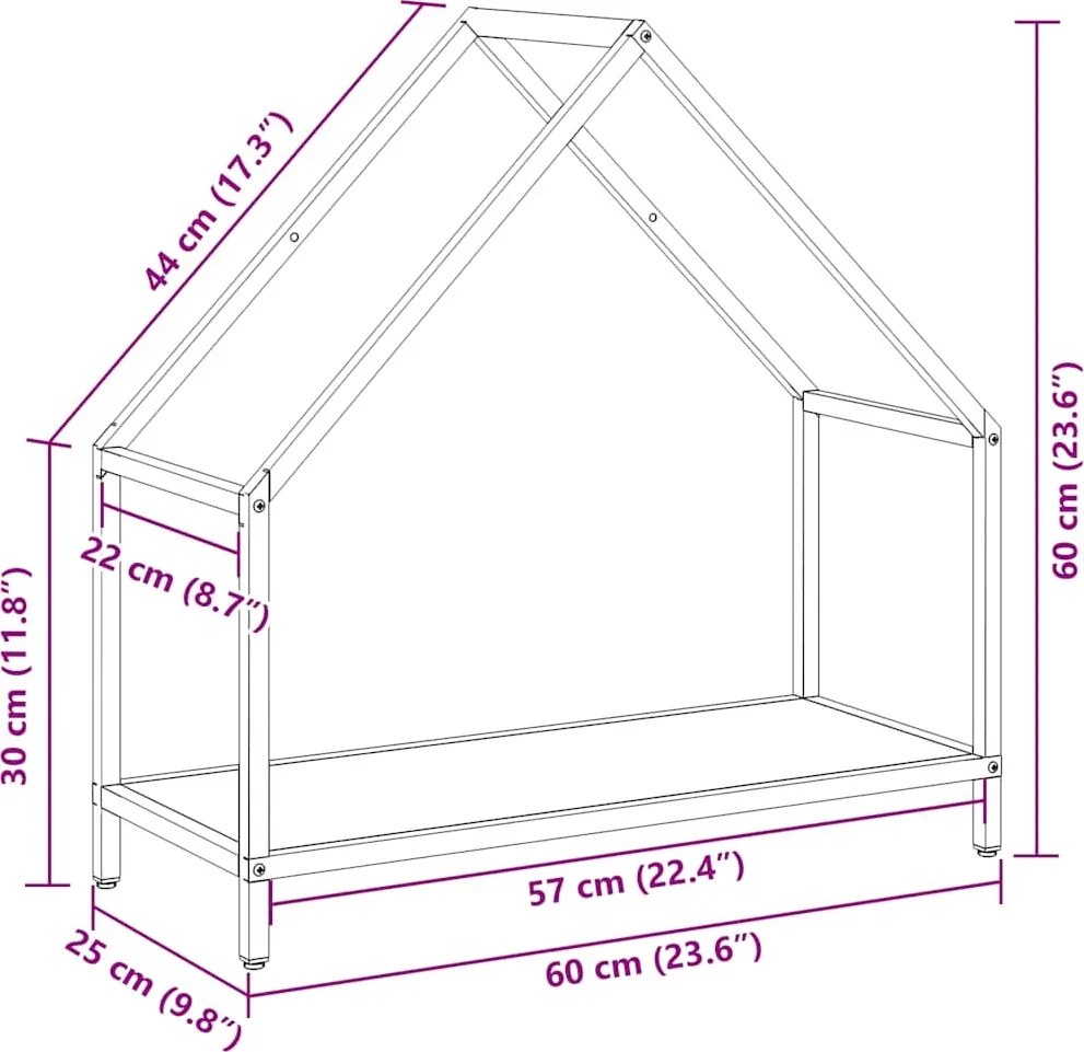 vidaXL Stojan na palivové dřevo Ocel válcovaná za studena [864305] Barva: Bílá