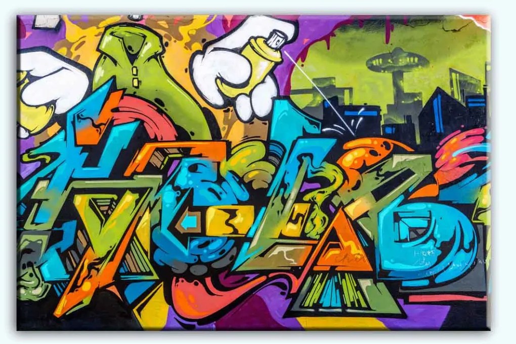 Obraz na plátně graffiti Velikost (šířka x výška): 150x100 cm