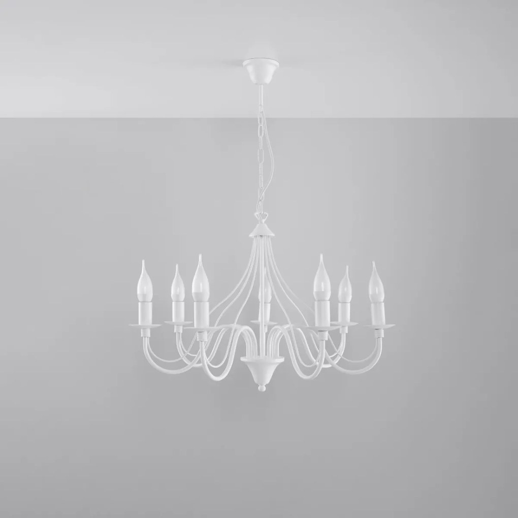 Sollux Lighting Lustr MINERWA 7 bílý