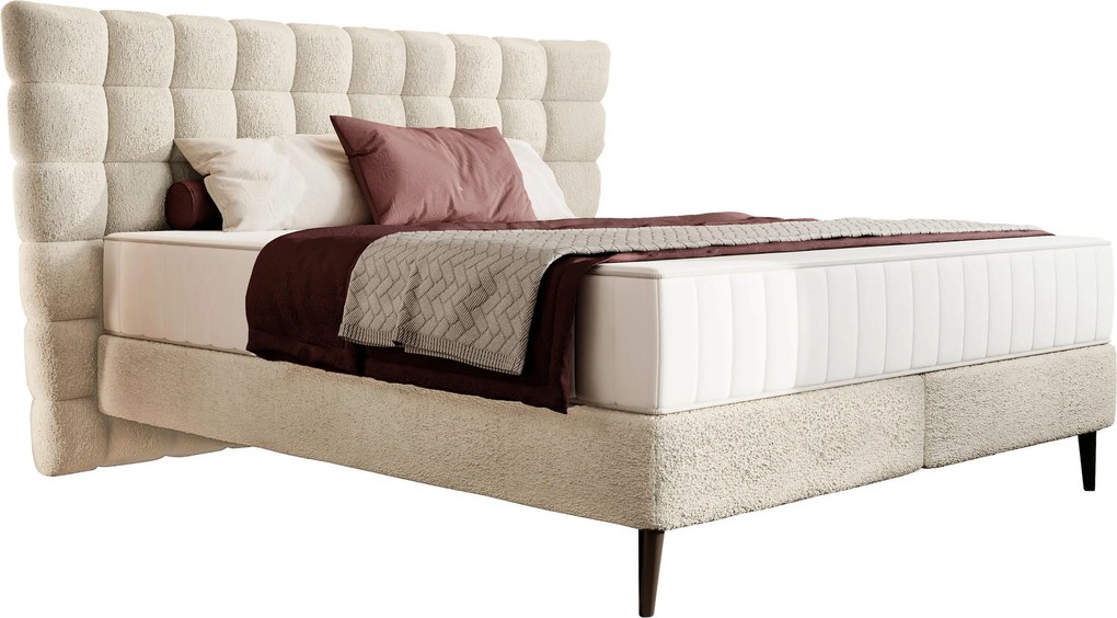 XXXLutz POSTEL BOXSPRING, 180/200 cm, krémová Esposa - Manželské postele - 002307022805
