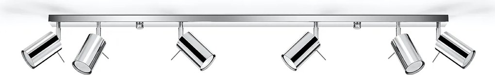 Sollux Lighting Stropní svítidlo RING 6L chrom