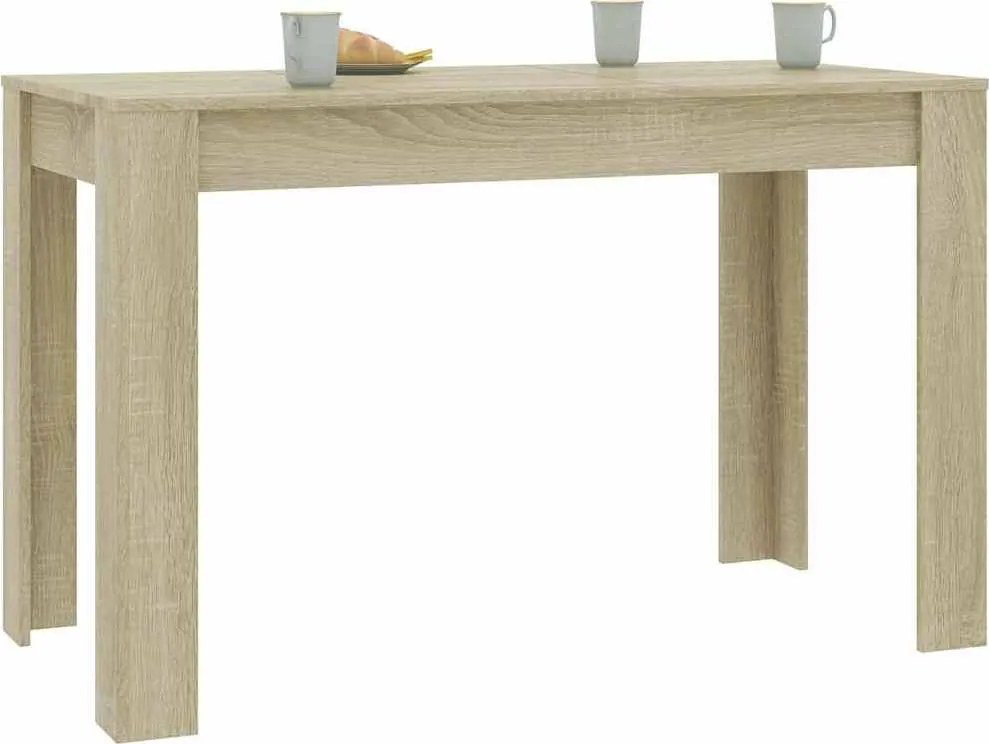 vidaXL Jídelní stůl 120 x 60 x 76 cm kompozitní dřevo [800432] Barva: Černý dub