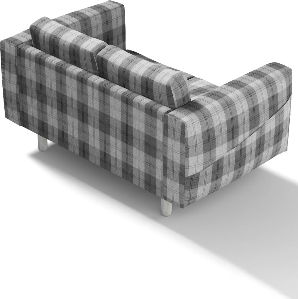Potah na pohovku IKEA Norsborg 2-místná barva šedá látka pletený vzor, vzorované