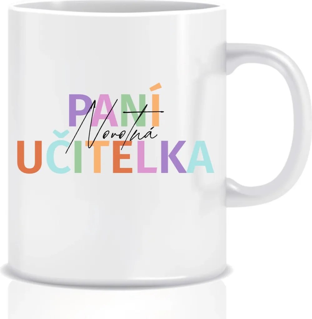 Klasický personalizovaný hrnek Jméno učitelky (300 ml)