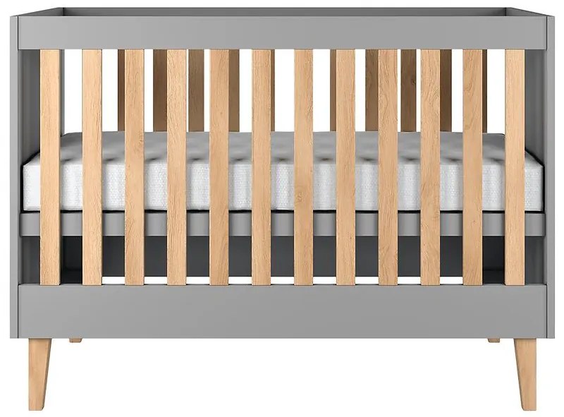 Dětská postel Kubi 60x120 šedá