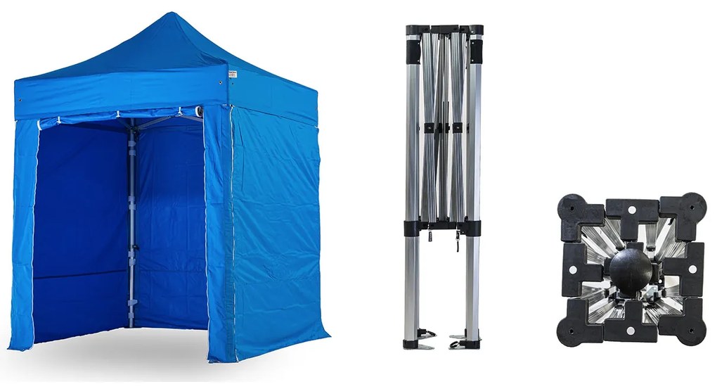 Nůžkový párty stan 2x2 m TENTino SMALL HEXAGON Barva opláštění: 12A - SVĚTLE MODRÁ