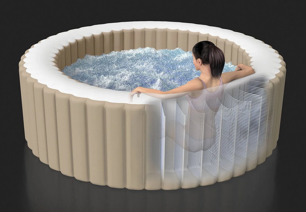 INTEX Nafukovací vířivka Pure spa pro 4 osoby (bublinky+masáž) 800L