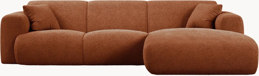 Bouclé rohová pohovka Molino, 4místná