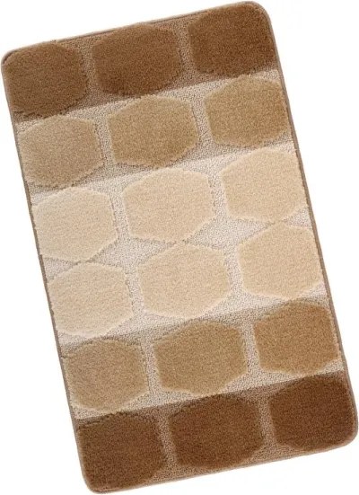Bellatex koupelnová předložka BANY 60x100 cm Plástev Béžová,Hnědá