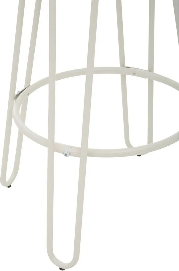 Bílá/v přírodní barvě barová stolička z jilmového dřeva (výška sedáku 75 cm) District – Premier Housewares