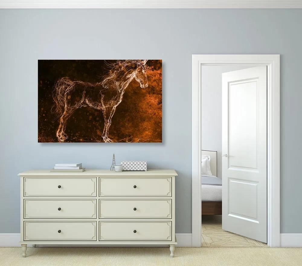 Obraz abstraktní kůň Varianta: 120x80