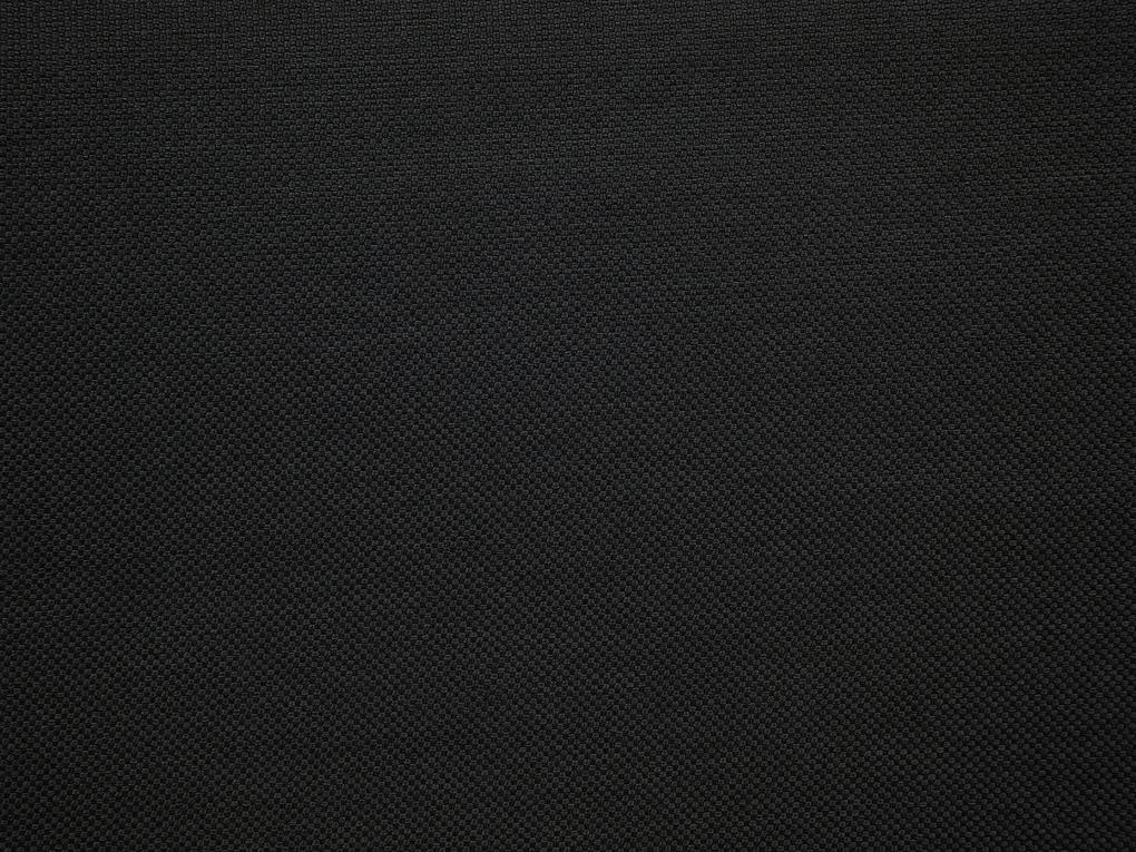 Černá čalouněná kontinentální postel 180x200 cm ADMIRAL Beliani