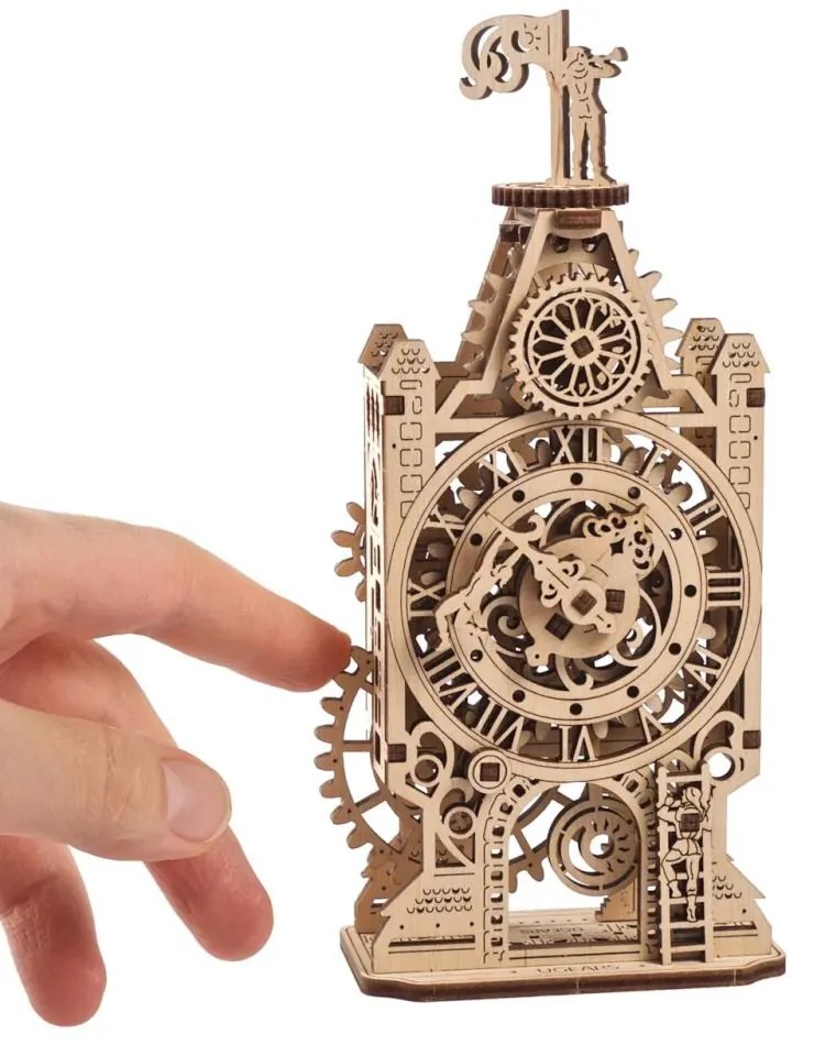 Ugears 3D mechanické puzzle Hodinová věž 44 ks