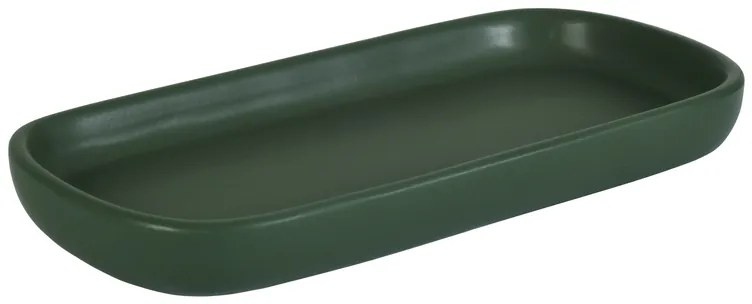 Erga Nero, keramický podnos pro postavení 25,7x11,5 cm, zelená matná, ERG-08364