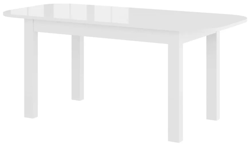 MAXIVA Jídelní stůl rozkládací - REA, 140/175/210x80, lesklá bílá