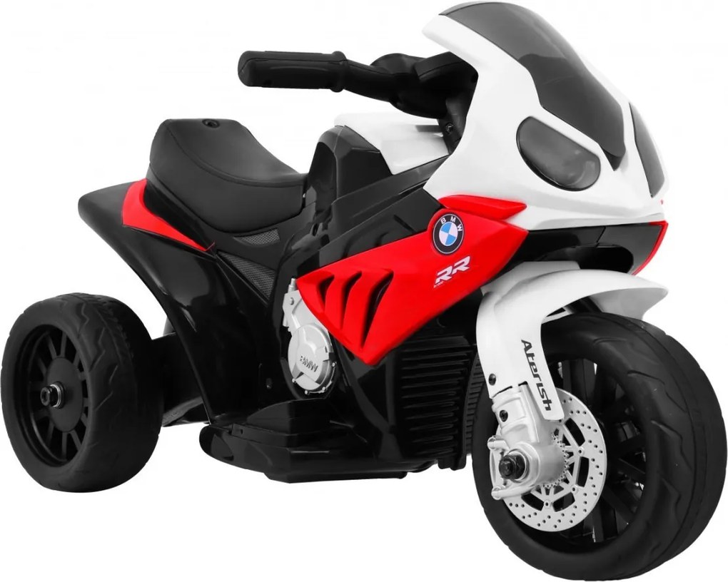 Ramiz BMW S1000 RR Mini dětský motocykl na baterie červený + 3 kolečka + zvuky + LED