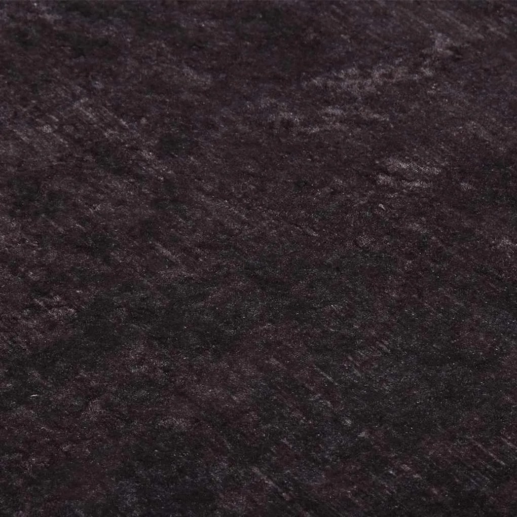 Koberec pratelný 80 x 300 cm černý a zlatý 337929