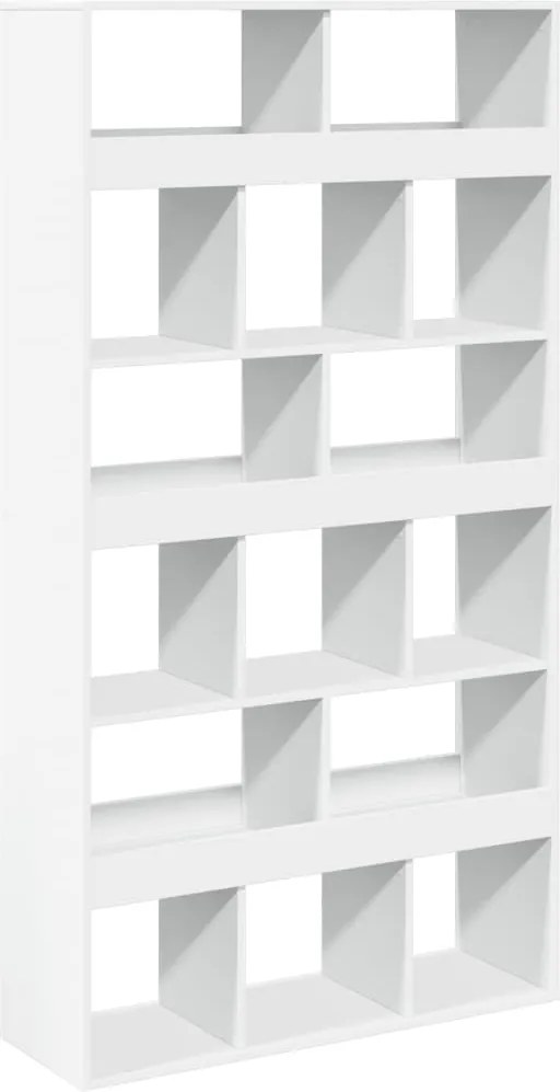 Knihovna bílá 100 x 33 x 187,5 cm kompozitní dřevo 3309375