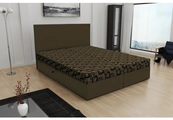 Čalouněná postel s úložným prostorem Daniela