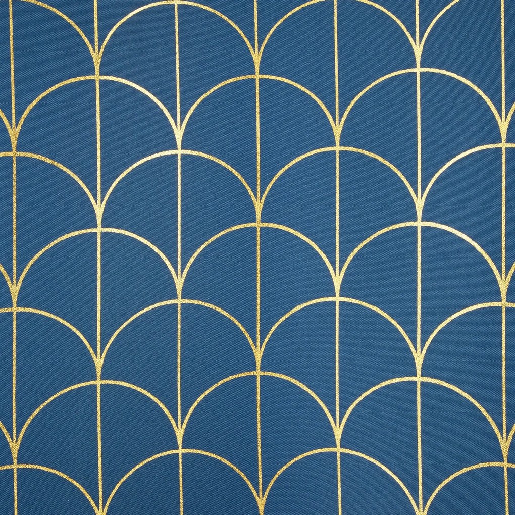 ZÁVĚS NA KROUŽCÍCH CANDE 140X250 CM NÁMOŘNICKÁ MODRÁ