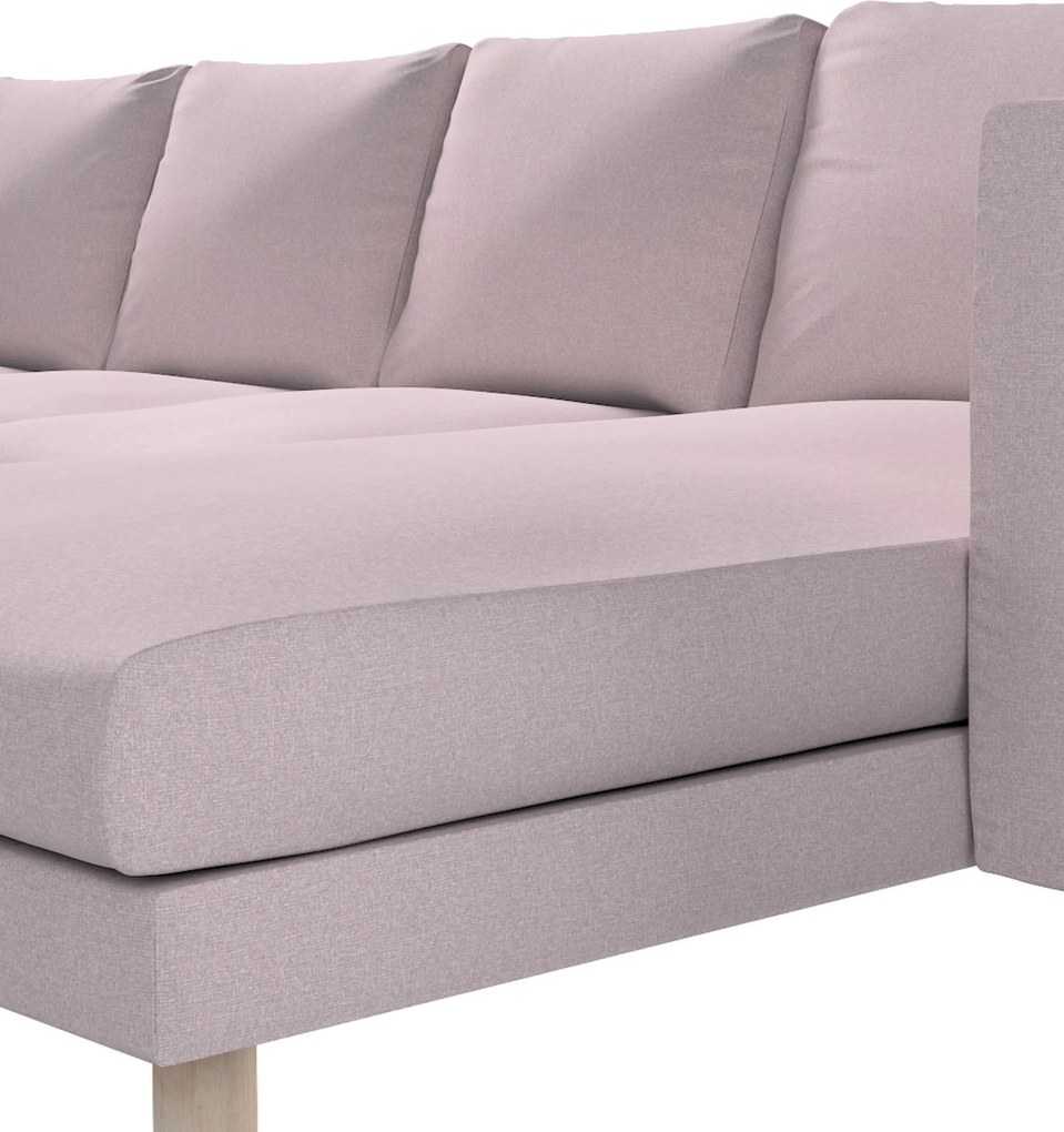 Potah na pohovku IKEA Norsborg 4-místná se šezlongem barva růžová látka pletený vzor