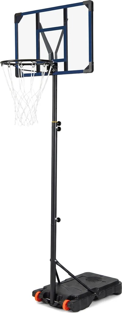 Costway Výškově nastavitelný basketbalový stojan, venkovní basketbalový koš
