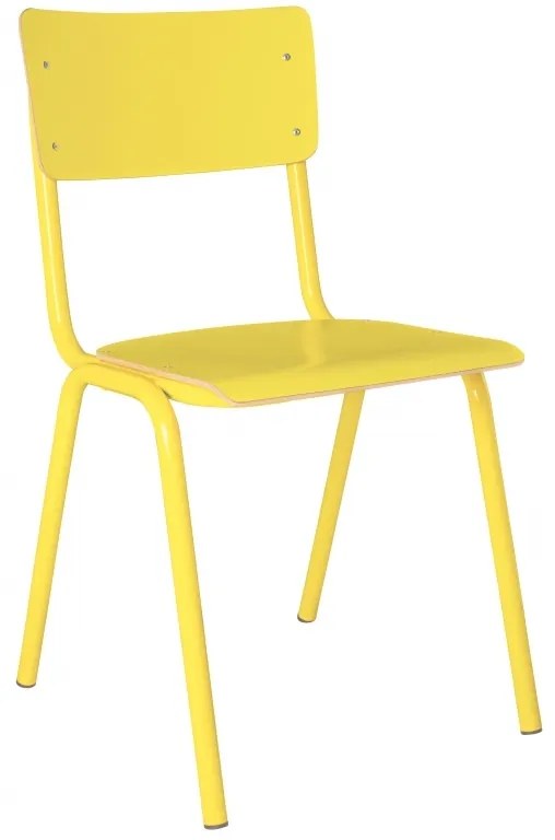 Jídelní židle ZUIVER BACK TO SCHOOL, žlutá
