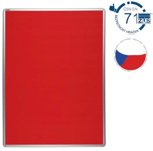 Textilní nástěnka EkoTAB 60 x 90 cm - červená