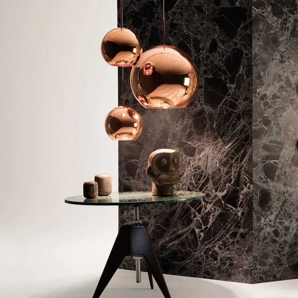 Tom Dixon Copper Trio Round závěsné světlo 3zdroje