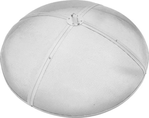 Ochranný kryt proti jiskrám pro ohniště kulatý 91,4 cm, zesílený kovový kryt z těžké