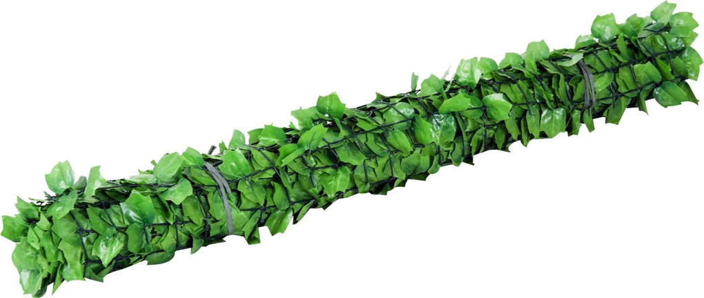 Outsunny Umělý živý plot Soukromí Živý plot Terasa Nástěnná dekorace Nástěnná dekorace Světle zelená 300 x 150 cm | Aosom