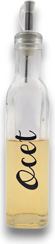 Zeller Present Sada láhví na olej a ocet 500ml+270ml se štítky, Zeller