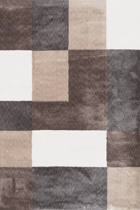 Vopi | Kusový koberec Creative 03 BGB - 190 x 190 cm, hnědý