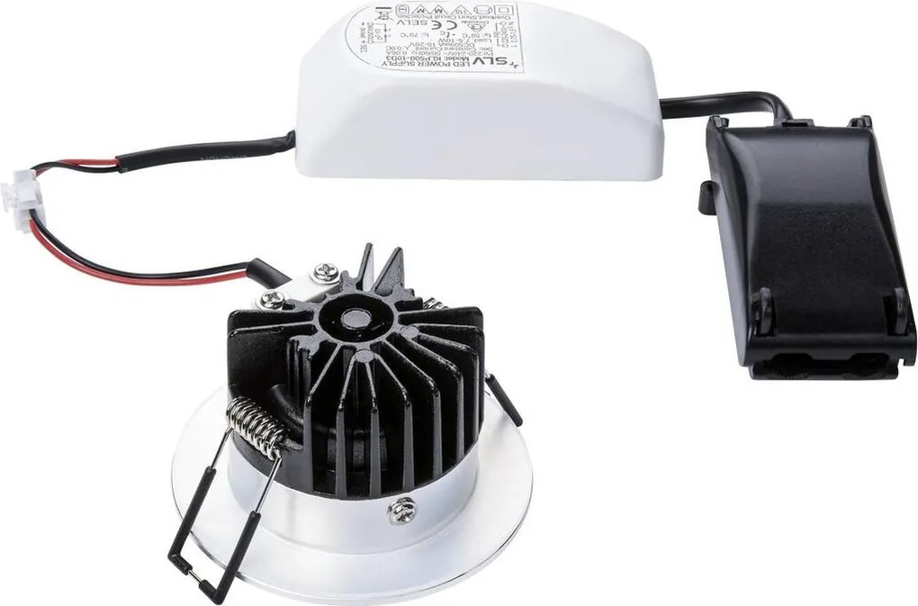 LA 114426 PATTA-I zápustná kartáč. hliník kruhová 230V/500mA LED 9W 38° IP65 3000K - BIG WHITE (SLV)