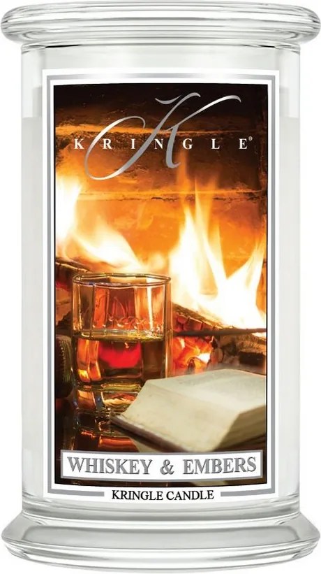 Velká svíčka Whiskey & Embers Kringle Candle