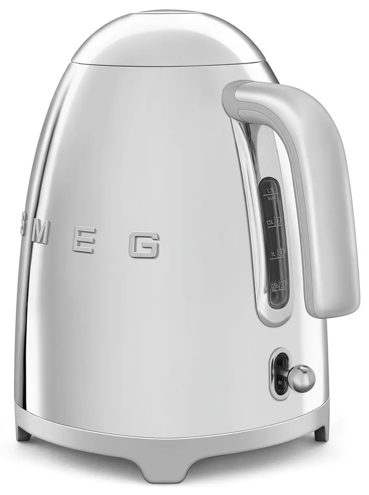 Rychlovarná konvice Smeg 50's style KLF03SSEU / 2400 W / 1,7 l / nerezová ocel / chrom