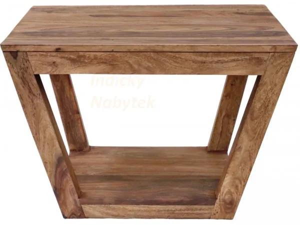 Indický nábytek - Konferenční stolek Rami 60x40x60 z indického masivu palisandr Světle medová