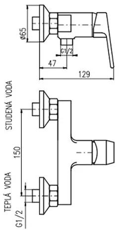 RAV Slezák Colorado Vodovodní baterie sprchová CO181.5