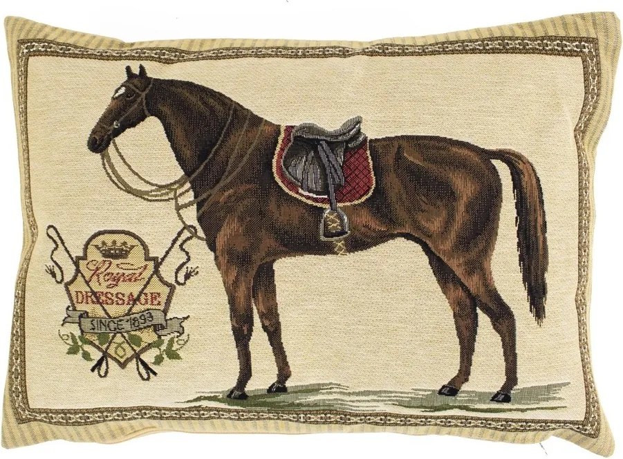 Gobelínový polštář Kůň Royal Dressage - 45*15*31cm